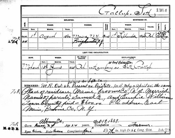 Gallup, Seth - Helderberg Hilltowns of Albany County, NY